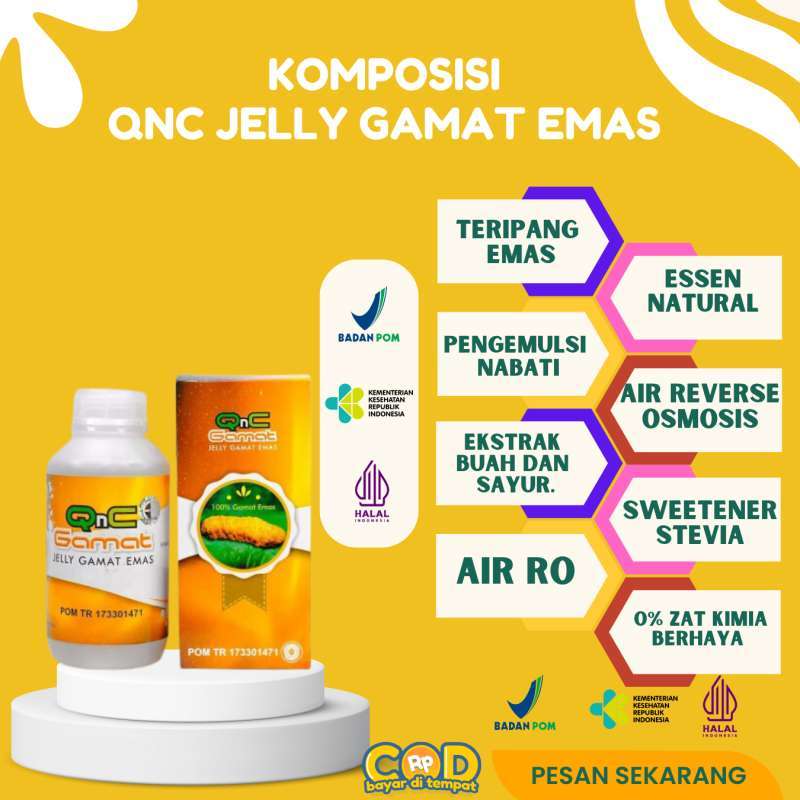 Jual QnC Jelly Gamat 100% Original Obat Herbal Untuk Segala Penyakit ...