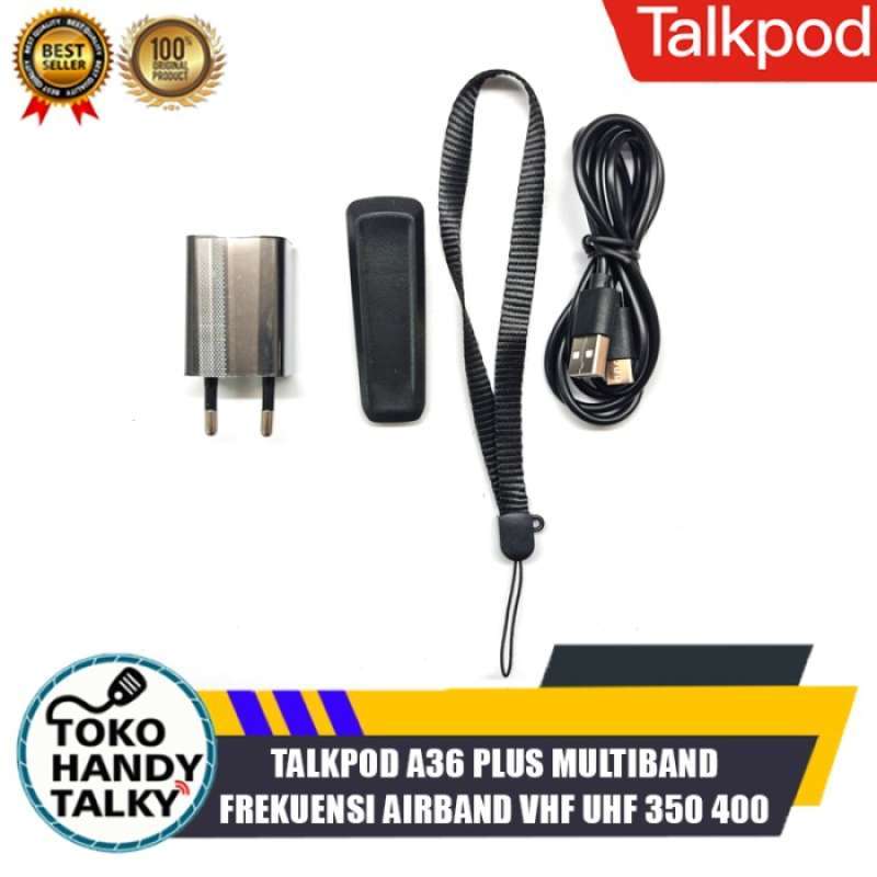 Promo Talkpod A36 Plus A36P Multi Band Ht Airband Vhf Uhf 350 400 Mhz ...