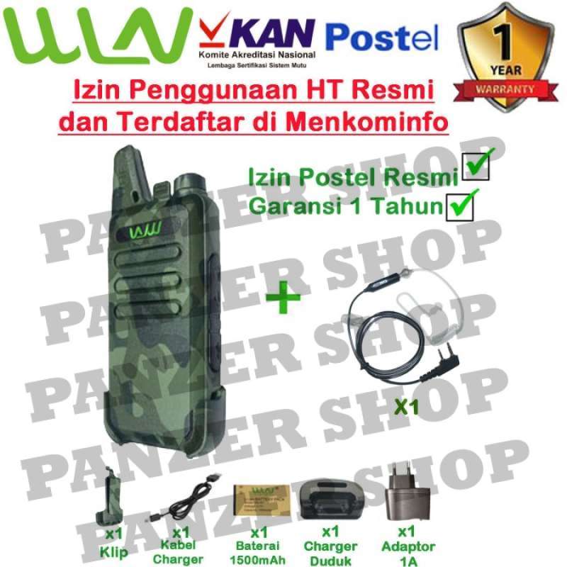 Promo Paket Ht Satuan Fbi Wln Two-Way Radio - Loreng Hijau Army 2 Kd-C1 ...