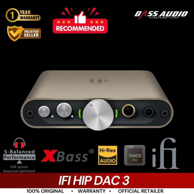 Promo IFI Hip DAC 3 Portable Hi-Res DAC / Headphone Amplifier Diskon 1% ...