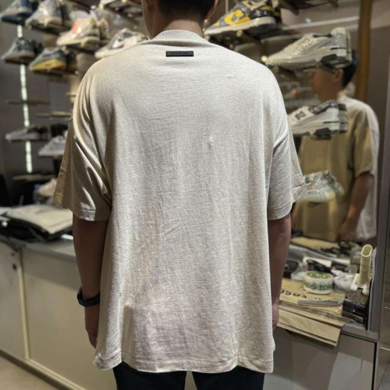 Jual Essentials FOG Core Gold Heather Tee Shirt Fear of God 100% ...