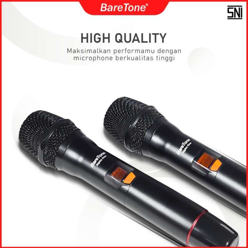 Promo Mic Wireless Baretone Alpha One Microphone Profesional Free Koper ...