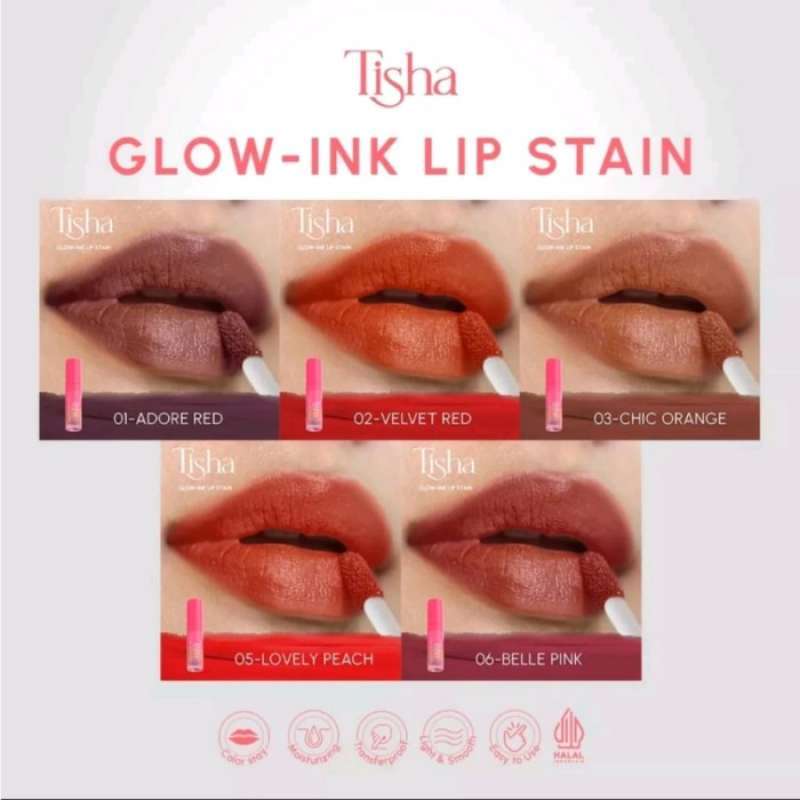 Jual Tisha Glow-Ink Lip Stain di Seller Alfonso-Kosmetik - Paya Geli ...