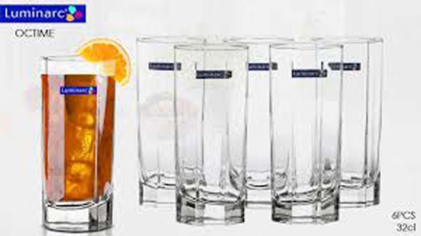 Promo Luminarc Octime- Gelas Segi Enam-Jus 11 0Z- 6 Pc Terbaru Diskon ...
