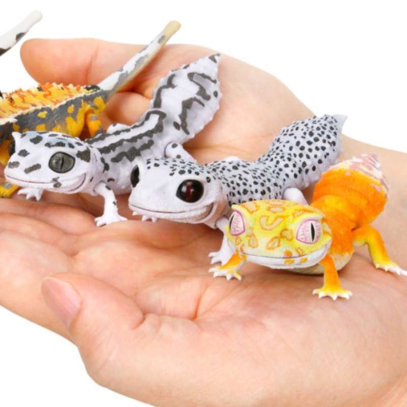Promo IKIMONO REPTI LEOPARD GECKO GASHAPON GACHA BANDAI DANGO MUSHI ...