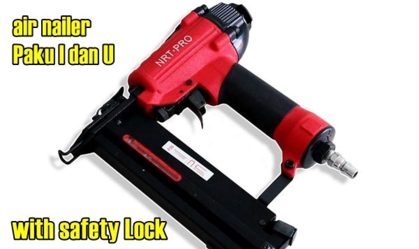 Promo NRT pro 5057HD air nailer 2in1 with safety Lock mesin paku tembak ...