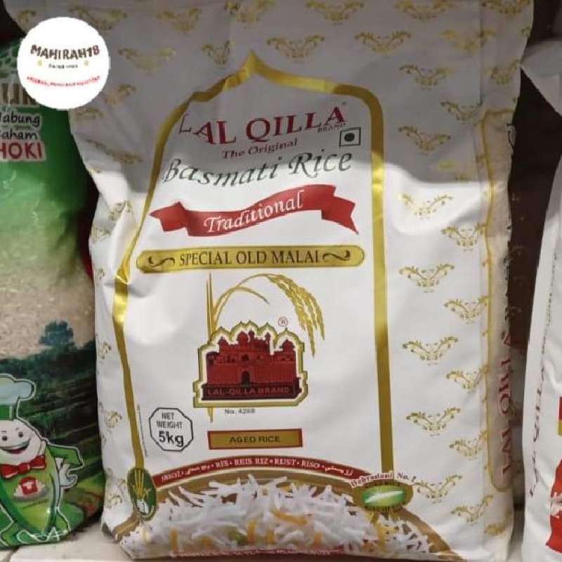 Jual beras lal qilla basmati rice 5kg traditional original- beras ...