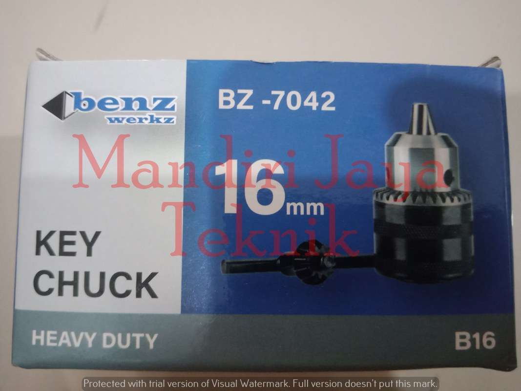 Jual Kepala Bor Duduk Drill Chuck And Key 16mm B16 BENZ di Seller ...