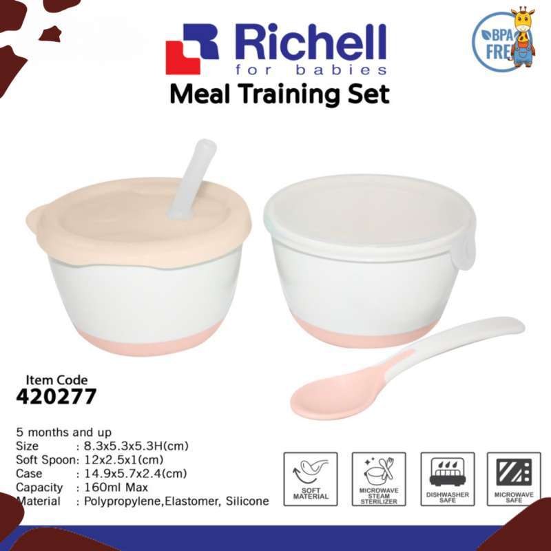 Jual Richell Meal Training Set - Gelas & Mangkok Bayi Di Seller Junior ...