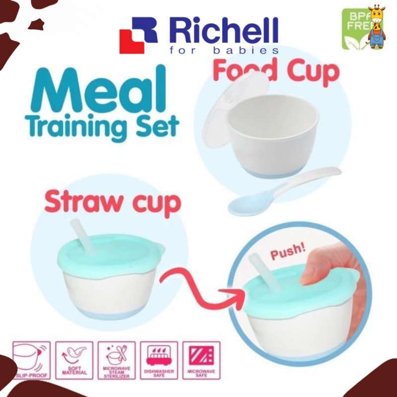 Jual Richell Meal Training Set - Gelas & Mangkok Bayi Di Seller Junior ...