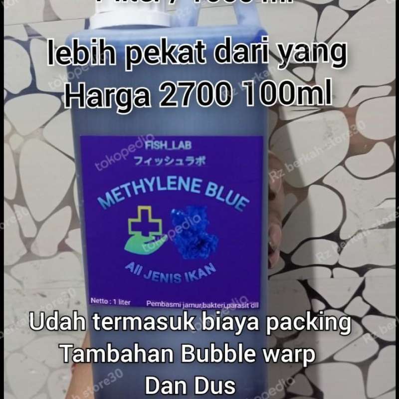 Jual Methylene Blue 1 Liter / Metyhlene Blue / Metylene Blue / Obat ...