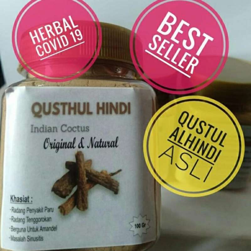 Promo qist alhindi original herbal covid 19 kemasan 100gr Diskon 23% di ...