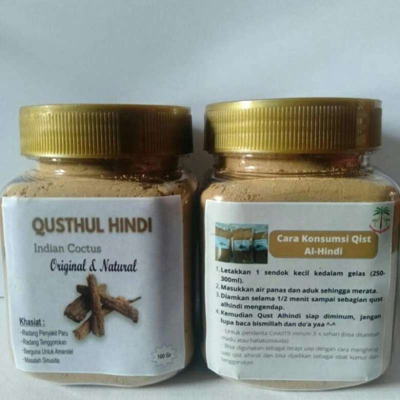 Promo qist alhindi original herbal covid 19 kemasan 100gr Diskon 23% di ...
