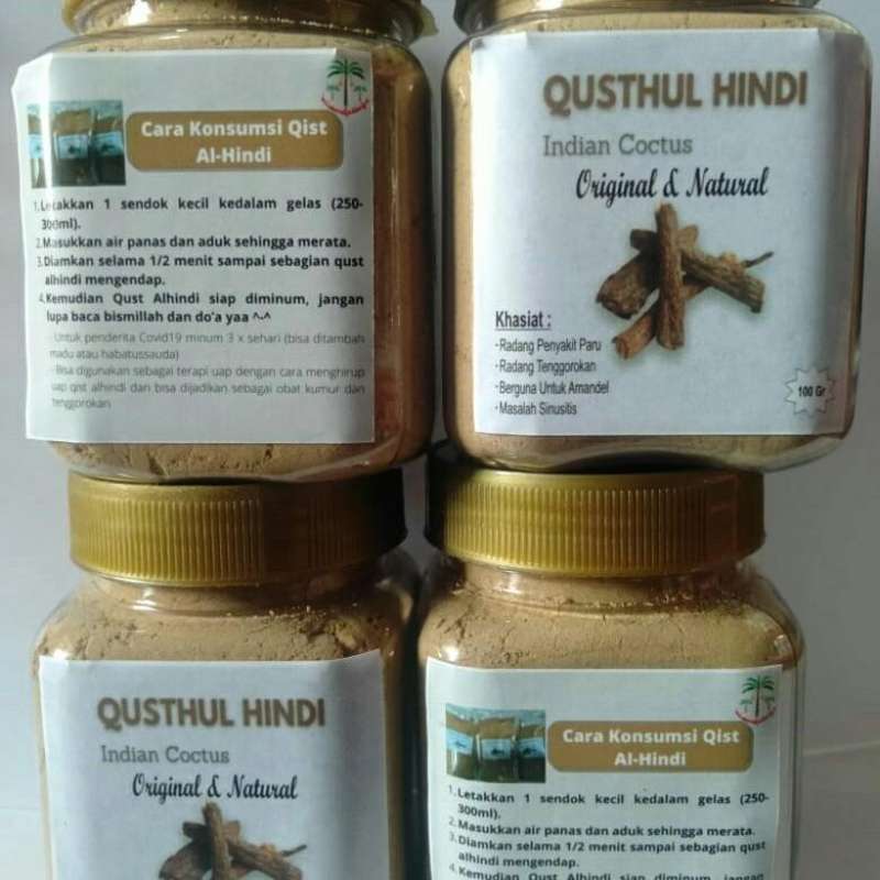 Promo qist alhindi original herbal covid 19 kemasan 100gr Diskon 23% di ...
