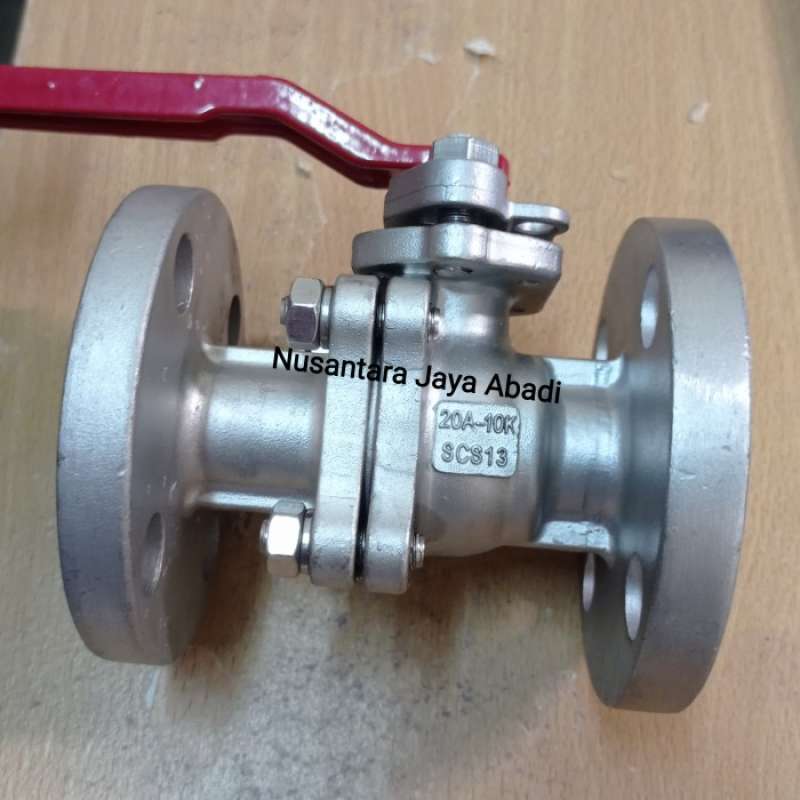 Promo BALL VALVE STOP KRAN STAINLESS 304 FLANGE JIS 10K 3/4 INCHI DN 20 - SELERA_KITA STORE ...