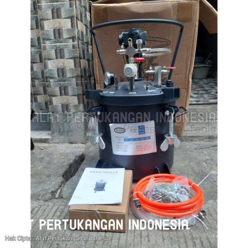 Promo Mesin Paint Tank Pressure Pot Alat Pengaduk Cat Tanki 5 10 20 ...