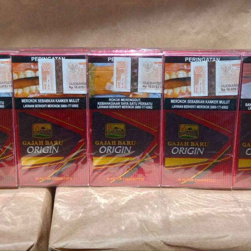 Jual Rokok Filter Gajah Baru Origin 12 Terbaru - Per Slop Di Seller Andalancigaret - Beduri, Kab ...