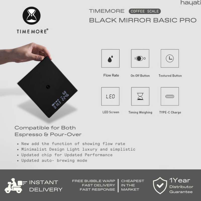 Promo TIMEMORE BLACK MIRROR PRO | COFFEE SCALE Diskon 35% di Seller ...
