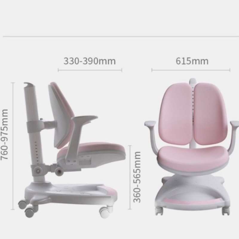 Promo Sale Ergonomic Chair / Kursi Belajar Anak Ergonomis - Merah Muda ...