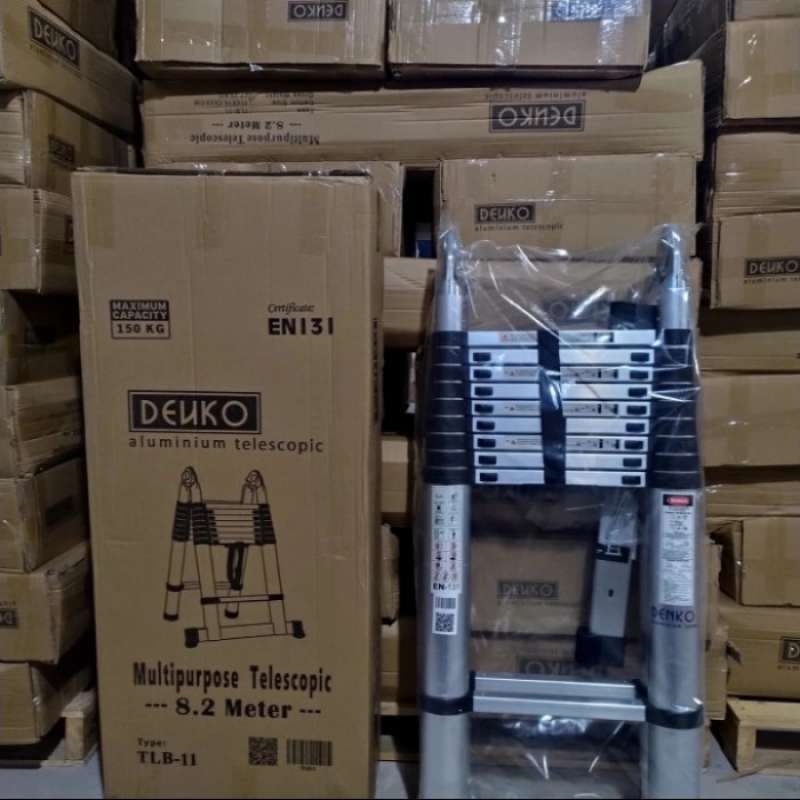 Promo Tangga Denko Double Teleskopik 8,2Meter/Denko Tlb-11 Diskon 23% ...
