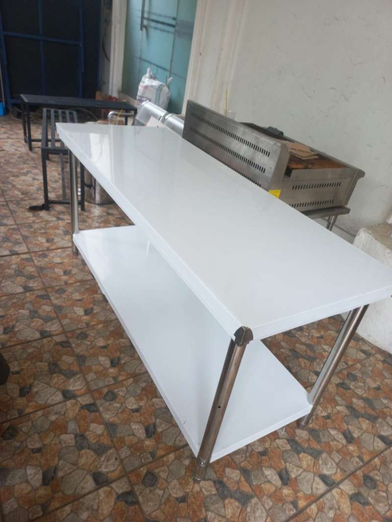 Promo Baru Meja Stainless 2 Meter Lebar 60Cm / Meja Dapur Worktable Rwt ...