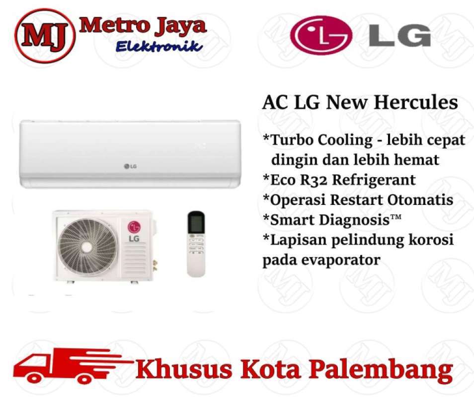 Jual AC LG Hercules 1/2 PK - 2 PK LG New Hercules Low Watt Standard R32 - Unit Saja 1.5 PK di ...
