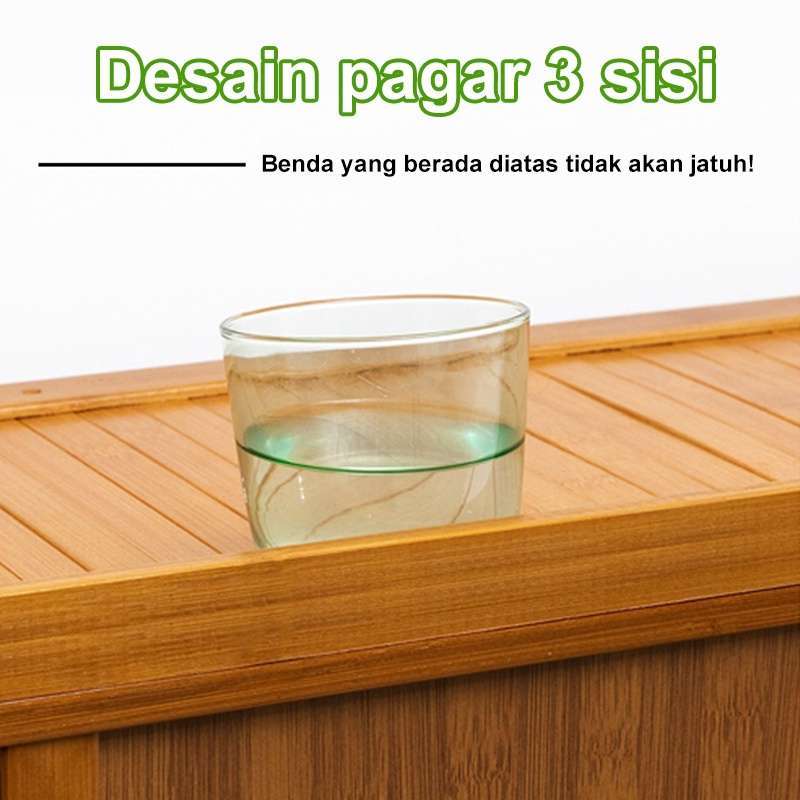 Promo Lemari Sepatu Bambu Rak sepatu tertutup Rak Sepatu Minimalis Sepatu Pintu Lipat - 3P-5L-88 ...