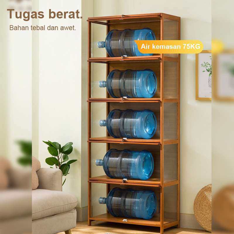Promo Lemari hias Lemari Pajangan Kaca Lemari Display - 5 L/60*32*172cm ...