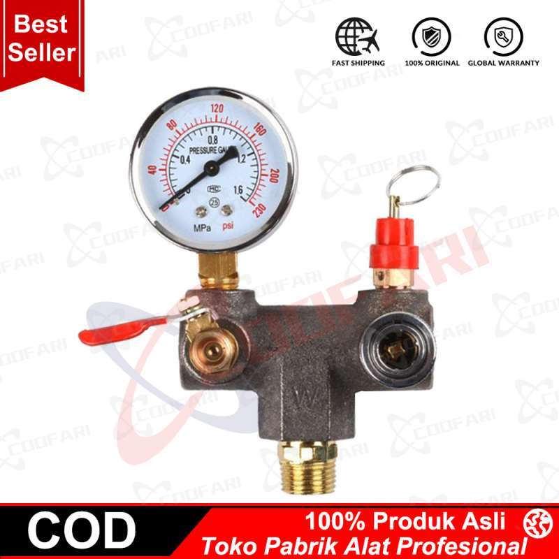 Promo Kompresor Udara Tekanan Saklar Kendali Valve Manifold Regulator ...