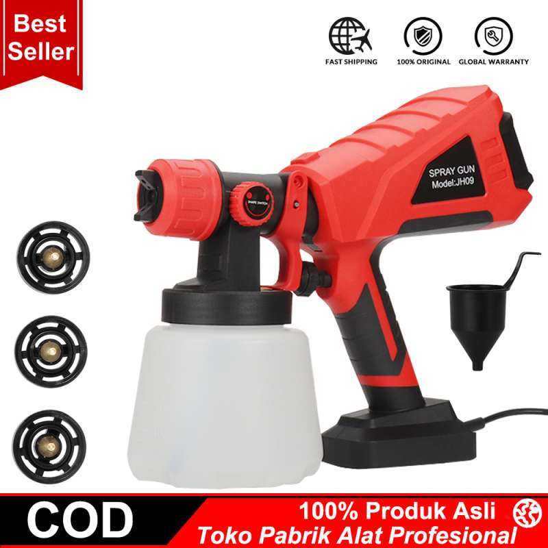 Promo 1000W Protable Spray Gun Paint Sprayer Listrik 3 Ukuran Nozzle ...