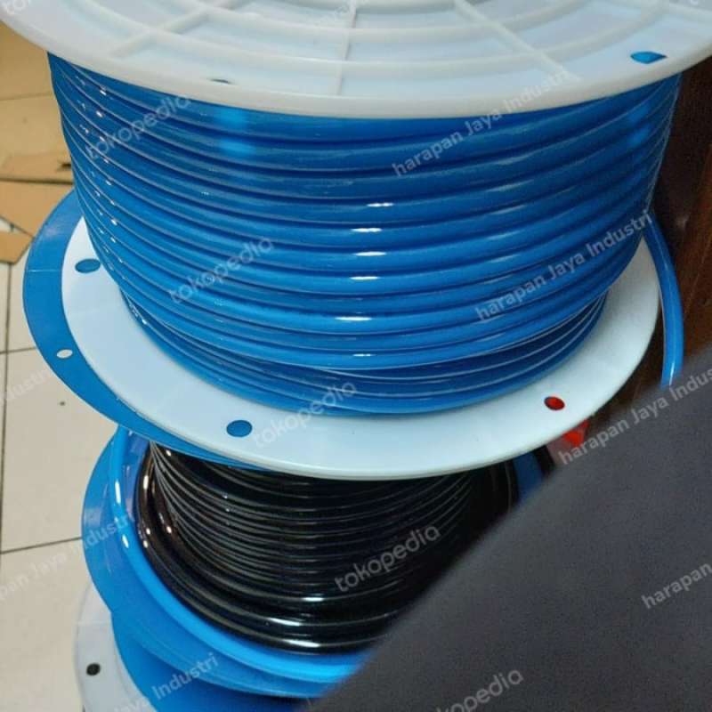 Promo New Selang Pu 4 6Mm Pneumatic / Selang Angin Polyurethane (1 Roll) - Biru Diskon 9% di ...