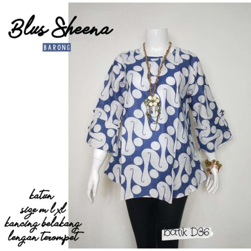 Promo Batik Solo Blus Sheena Seri Bumi Batiksoloamanah 55.000 - KLITIK, L - L Diskon 2% di ...