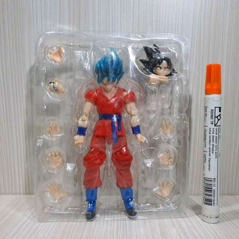 Jual Mainan action figure shf god son goku dragonball no box tinggi ...