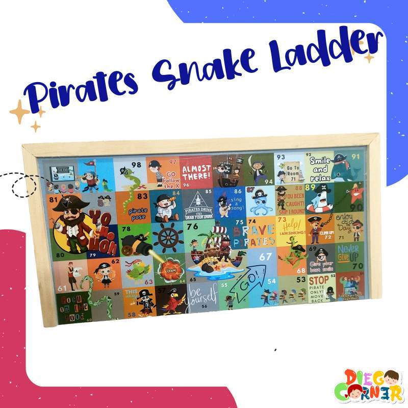 Jual Mainan Anak Keluarga Board Game Ular Tangga Pirate Snake Ladder di ...