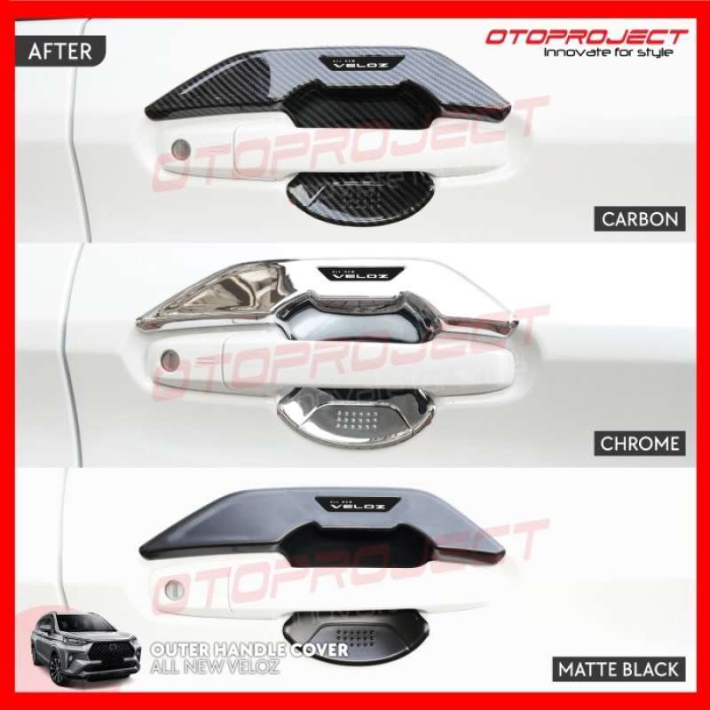Promo PROMO - OUTER HANDLE MOBIL ALL NEW VELOZ 2021 2022 MANGKOK PINTU OTOPROJECT - CHROME ...
