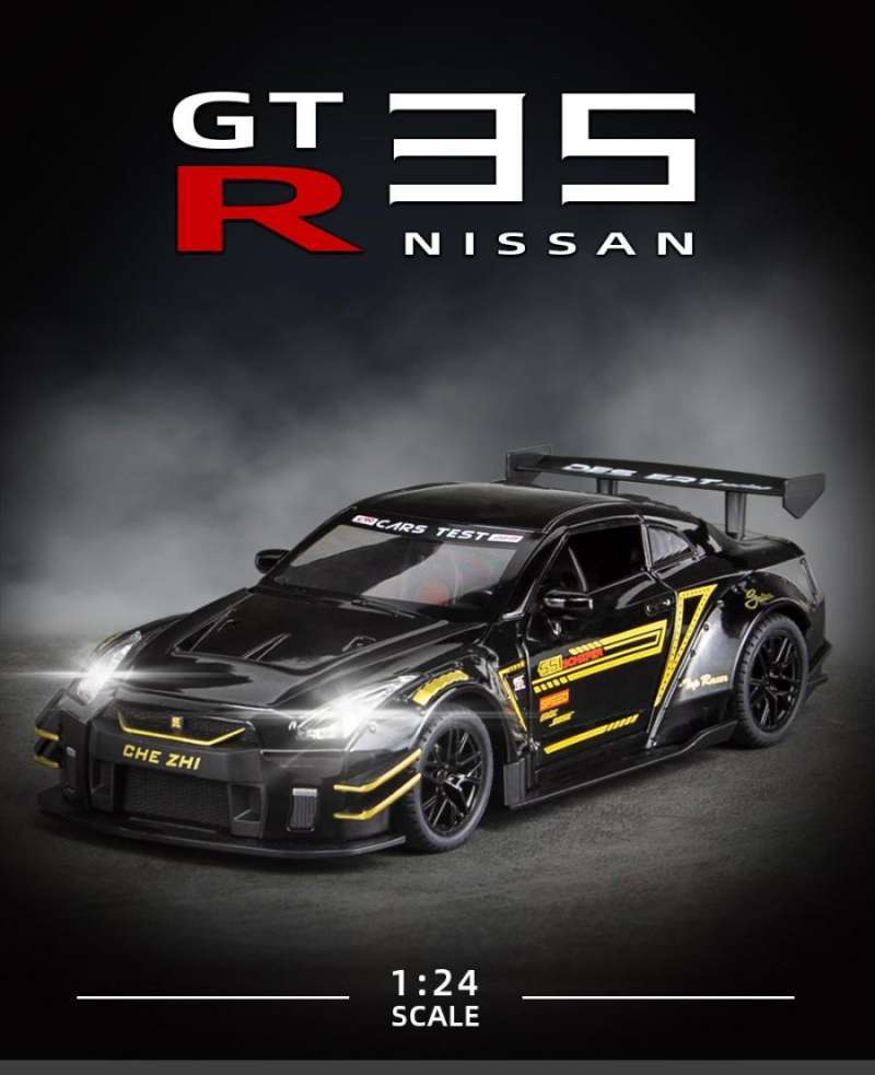 Jual Diecast Nissan GTR R35 Ukuran Besar Skala 1:24 Mobil JDM Koleksi ...