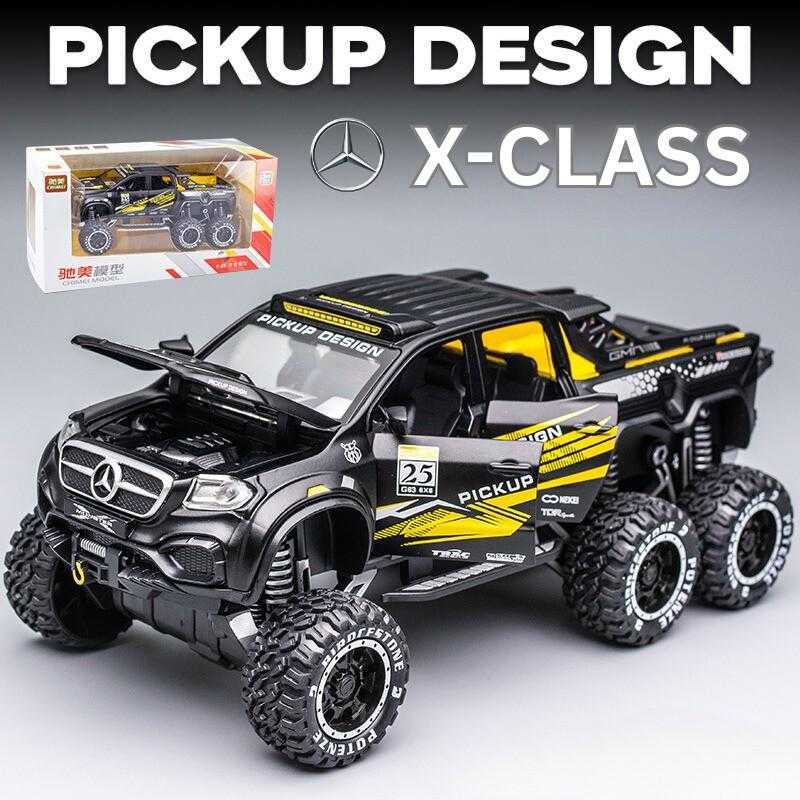 Jual DIECAST MERCEDEZ BENZ X-CLASS SKALA 1:28 PICKUP MONSTER DOUBLE ...