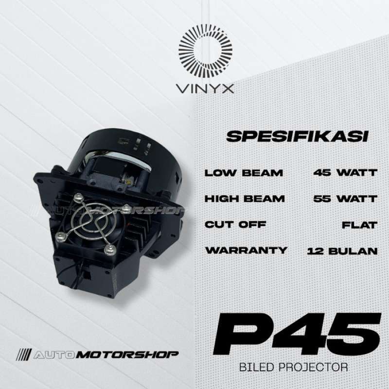 Promo Projie Proji Projector Biled Vinyx P45 3 inch 45w Original - TANPA DEMON GARANSI - DEMON ...
