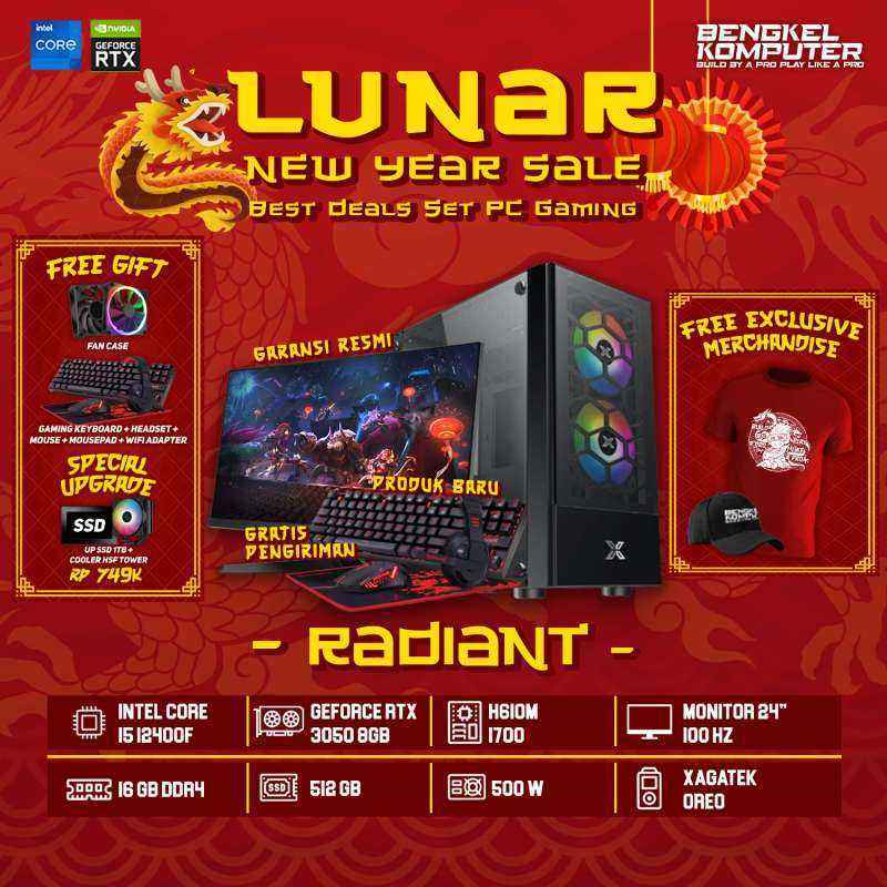 Jual PC LUNAR RADIANT -INTEL CORE I5-12400F-RTX 3050 8GB-PC GAMING ...