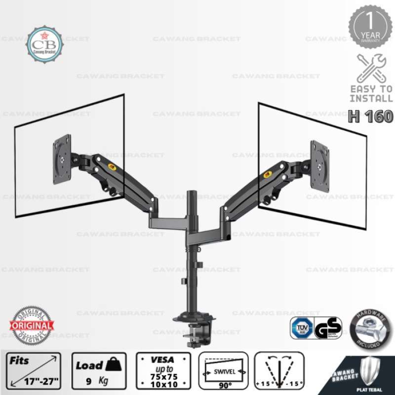 Promo Terbaru Bracket Monitor 22-32 North Bayou Nb-H180 Dual Screen Gas ...