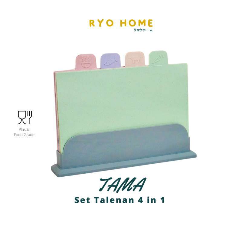 Jual Ryo Home - TAMA Set Talenan 4 in 1 Dengan Wadah / Cutting Board / Alas Potong / Chopping di ...