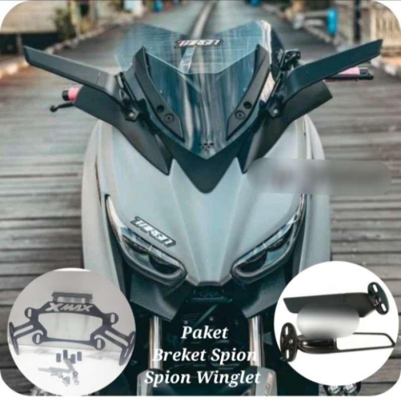 Promo Spion Winglet XMAX Paket Breket Spion XMAX Stealth XMAX Diskon 33 ...