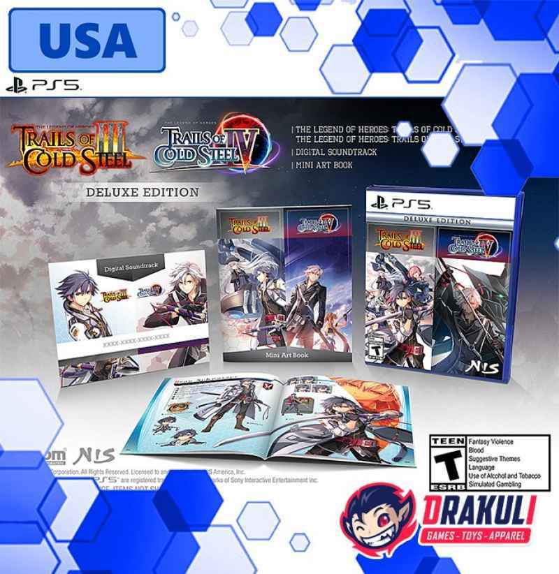 Jual PS5 The Legend of Heroes: Trails of Cold Steel III & IV Deluxe Edition di Seller Drakuli ...