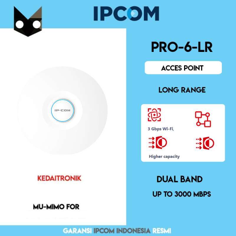 Promo IPCOM IP COM Pro-6-LR WiFi 6 AP Dual Band Long Range Acces Point ...