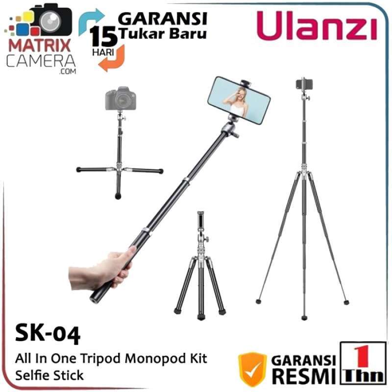 Promo ULANZI SK-04 ALL IN ONE TRIPOD MONOPOD KIT SELFIE TRIPOD Diskon 50% di Seller XionStore ...