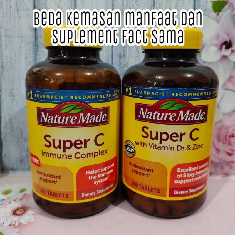 Promo Nature Made Super C Immune Complex 200 Tablets Diskon 33% di ...