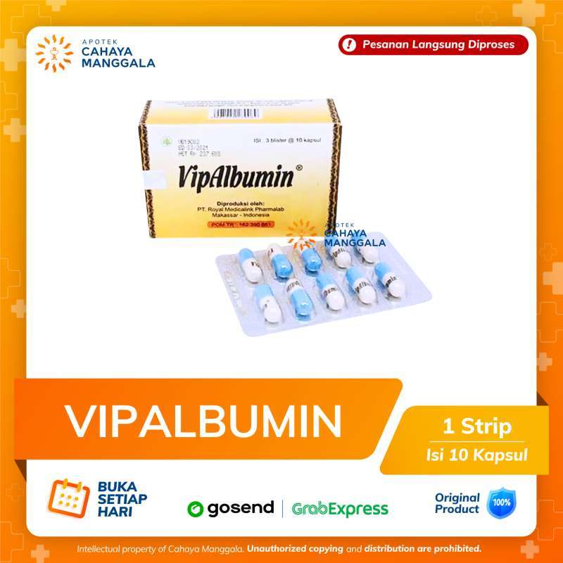 Jual Vipalbumin Strip 10 Kapsul Di Seller Apotek Cahaya Manggala - Lorok Pakjo, Kota Palembang ...