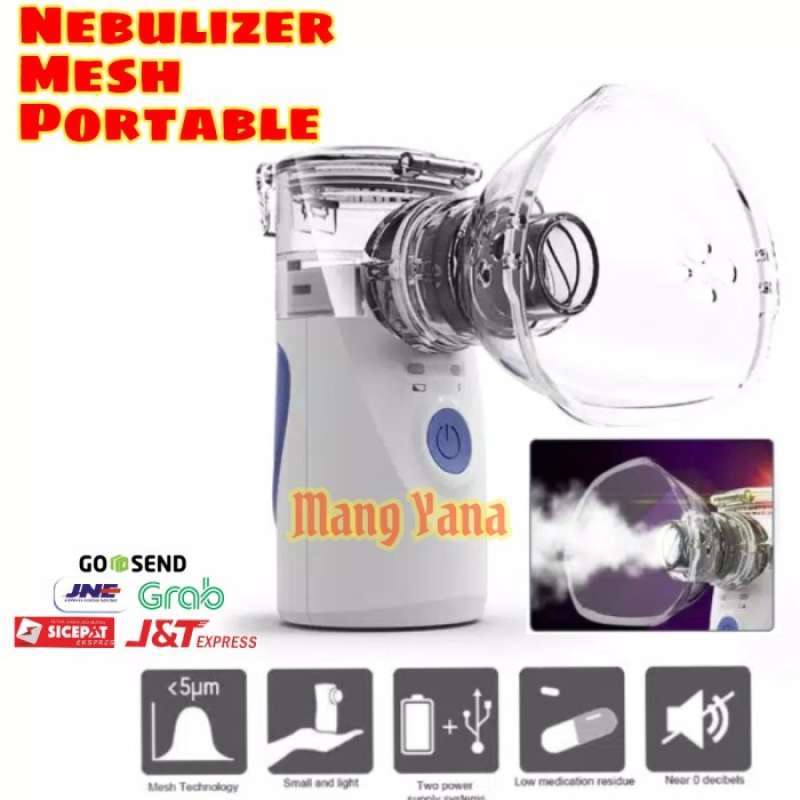 Promo Mesh Nebulizer Portable Alat Bantu Pernapasan Asma Batuk Inhaler ...