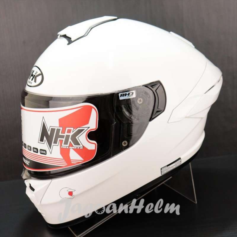 Promo NHK MARK 1 SINGLE VISOR | WHITE | MARK1 SOLID - STANDART - L ...