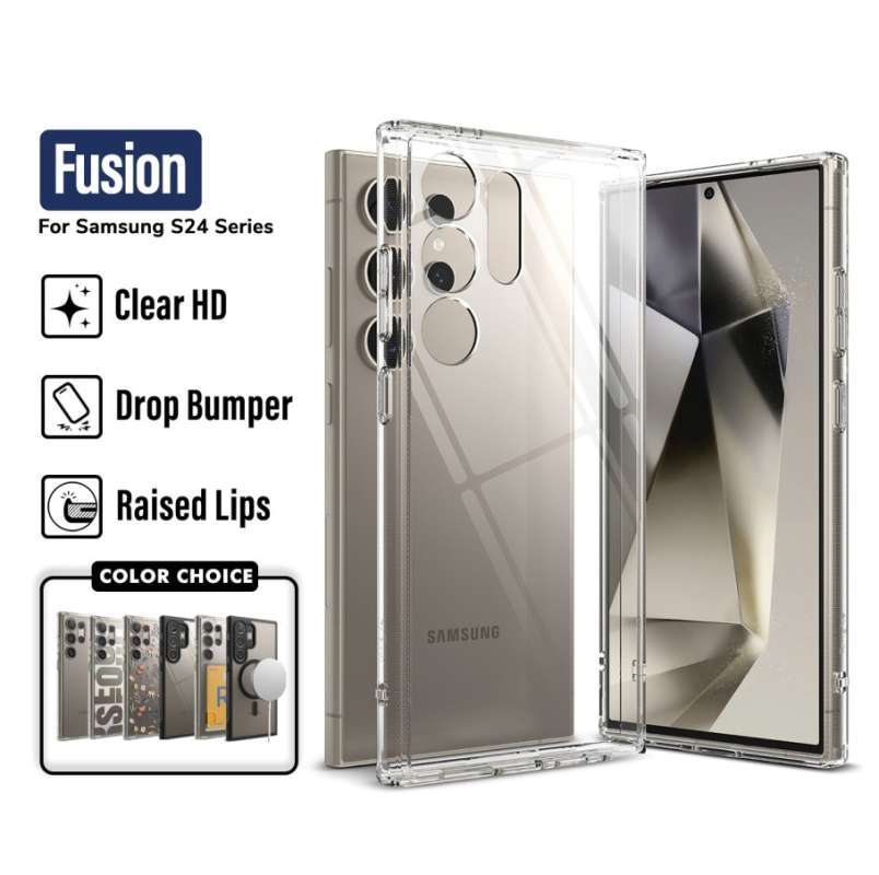 Promo Case Samsung Galaxy S24 Ultra Plus Ringke Fusion Cover Hybrid